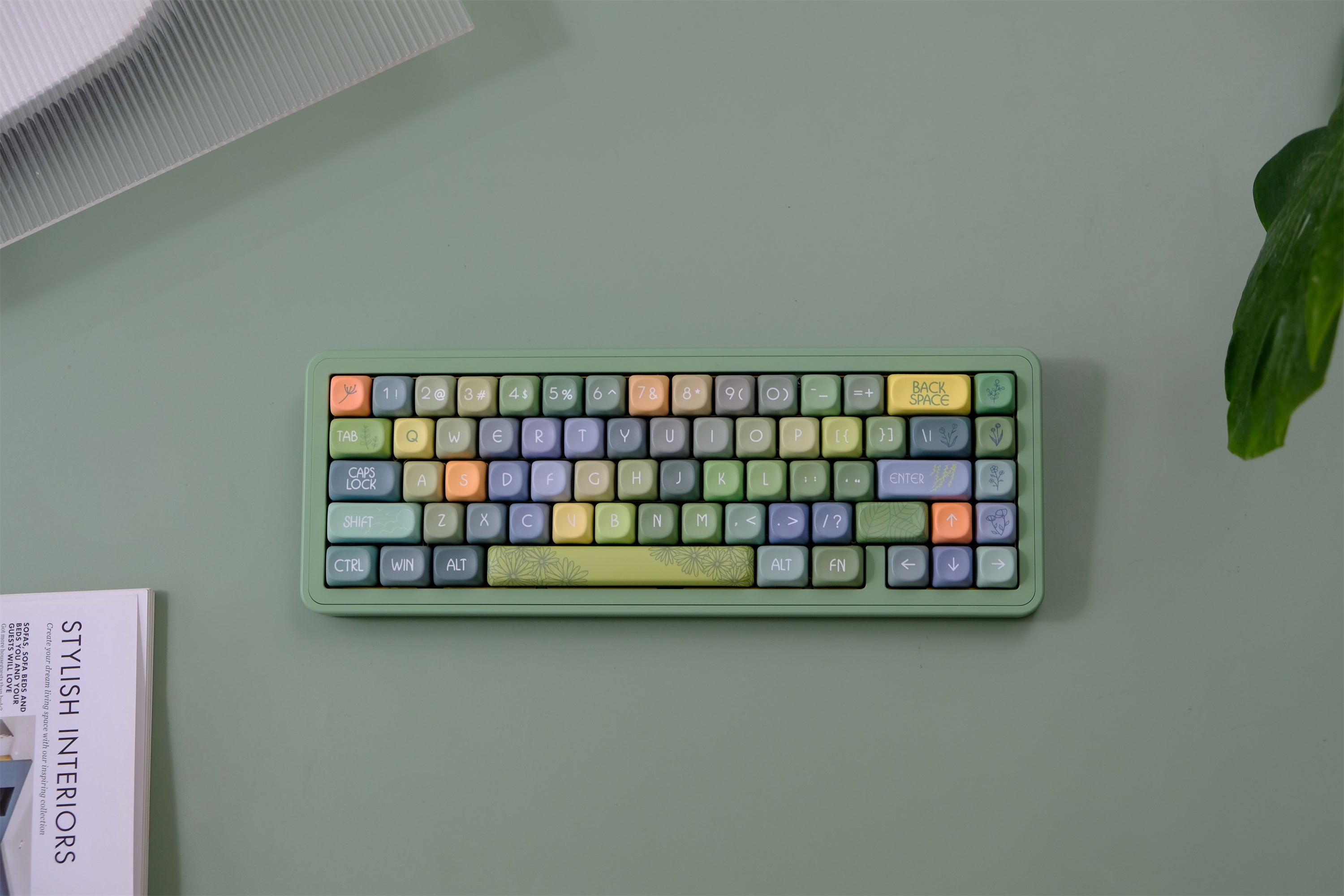Pinellia Shade Keycaps 132 Keys PBT Material MOA Profile DYE-SUB ...