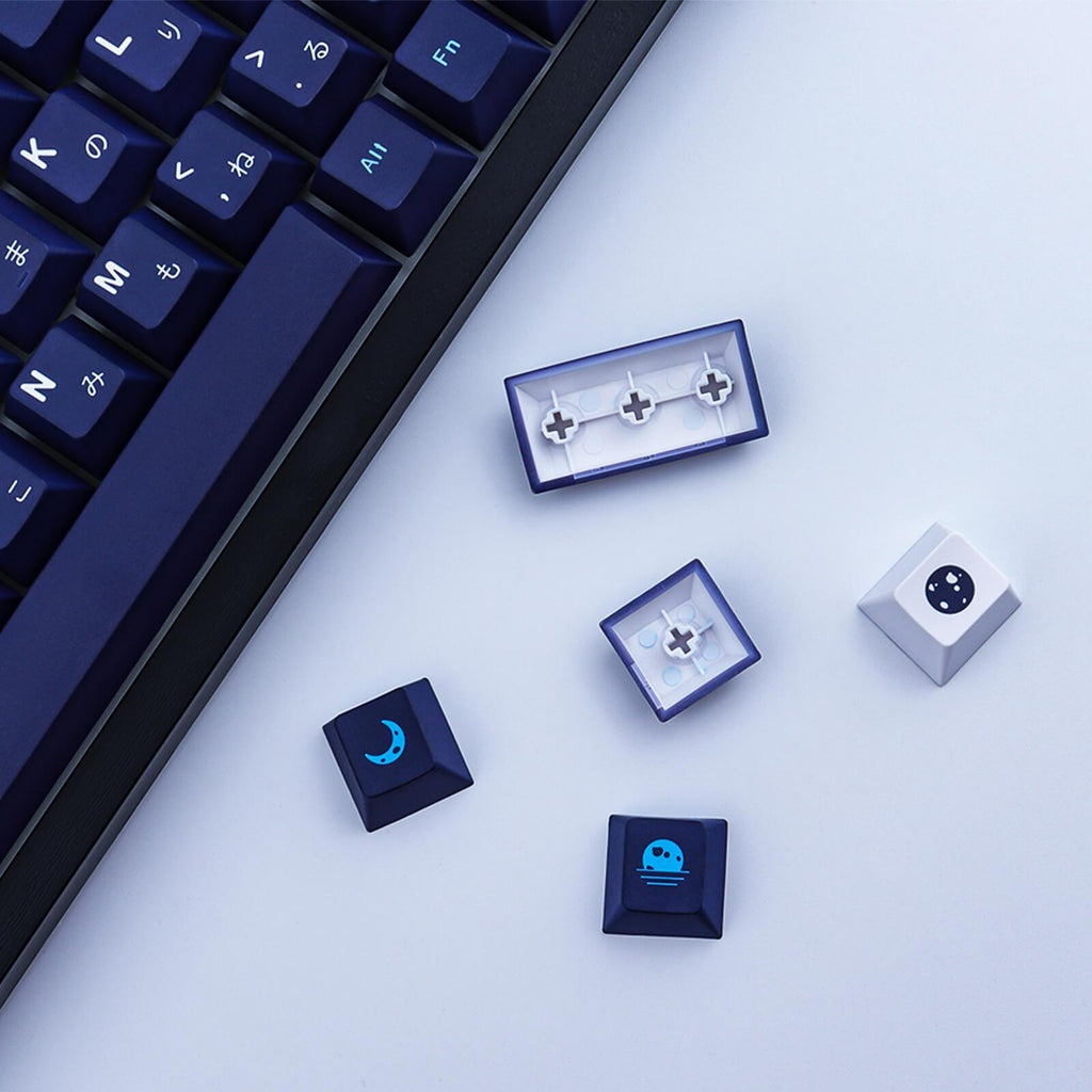 129 Keys PBT DYE-SUB Blue Hell keycaps | joorkey