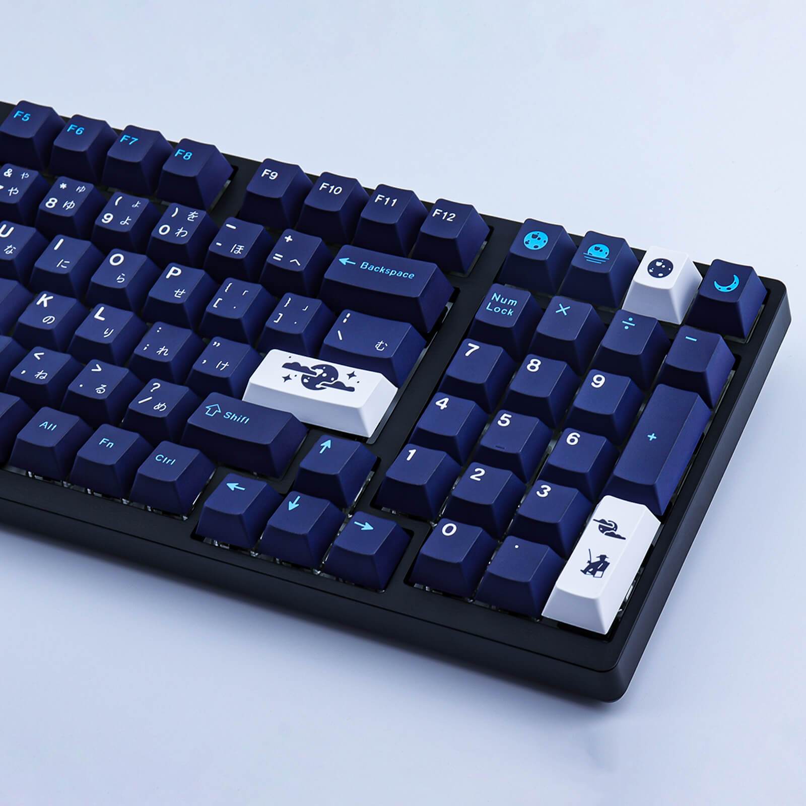 129 Keys PBT DYE-SUB Blue Hell keycaps | joorkey