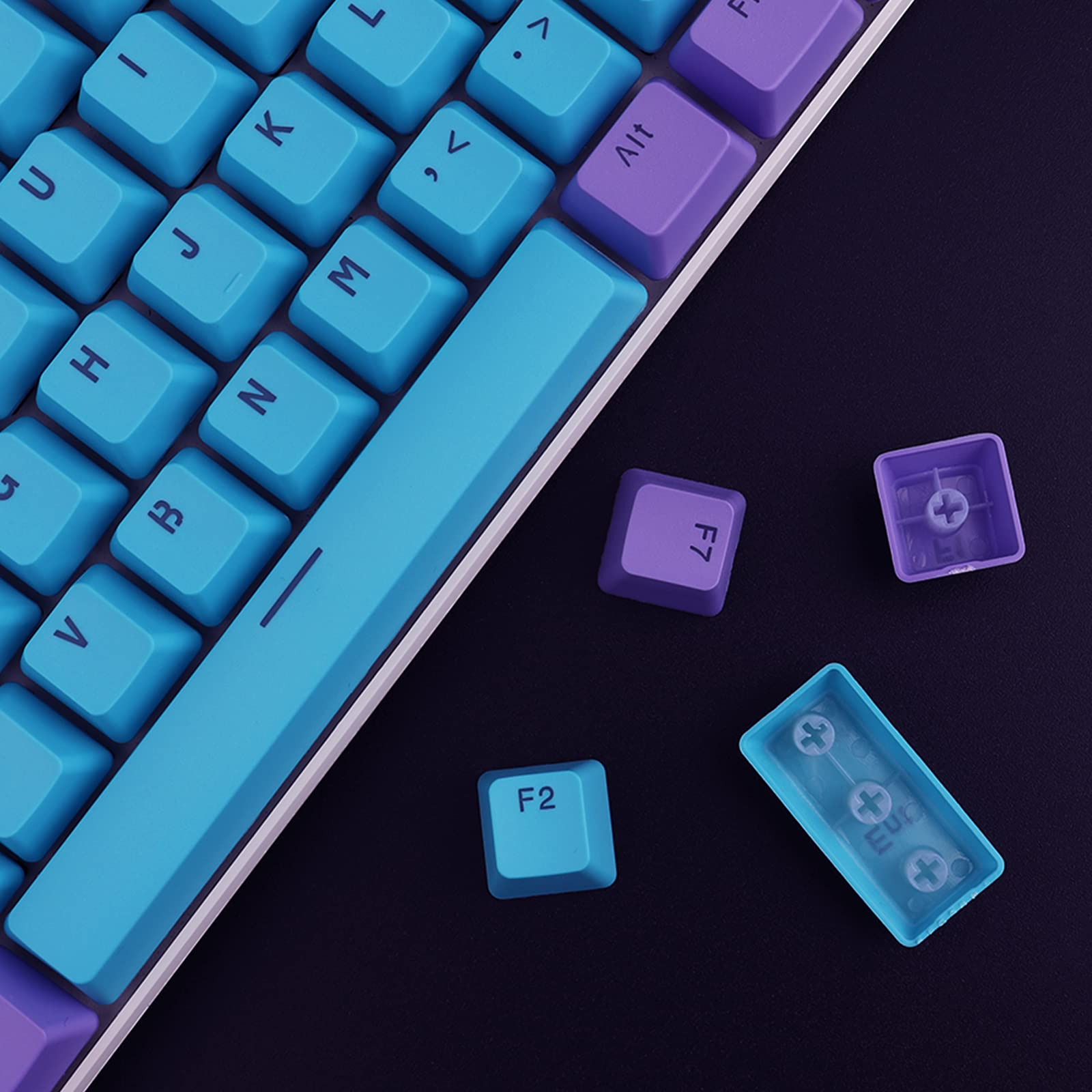 Purple Blue Keycaps Set | joorkey