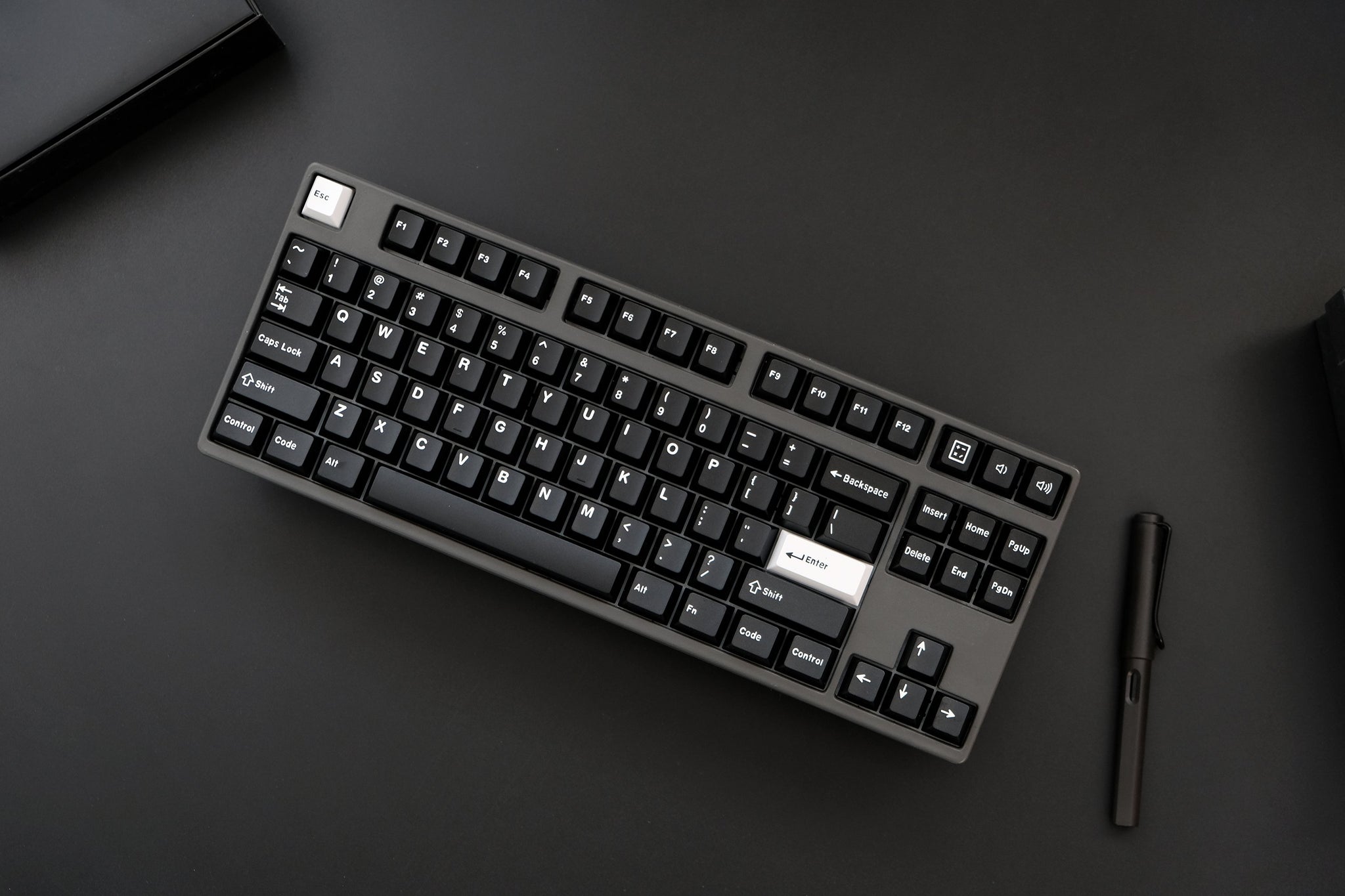 171 keys ABS Double Shot WOB/Bow Keycaps | joorkey