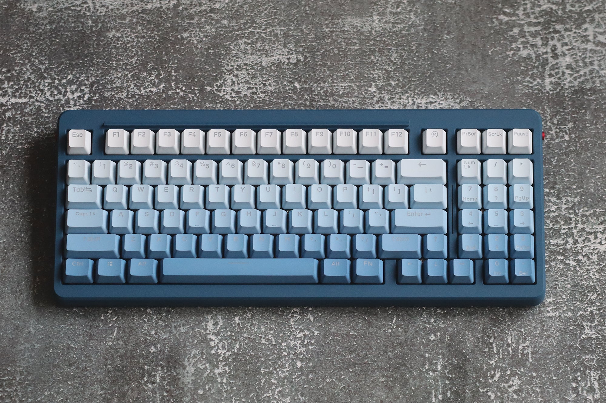 Fog Blue Gradient Backlight Keycaps | joorkey
