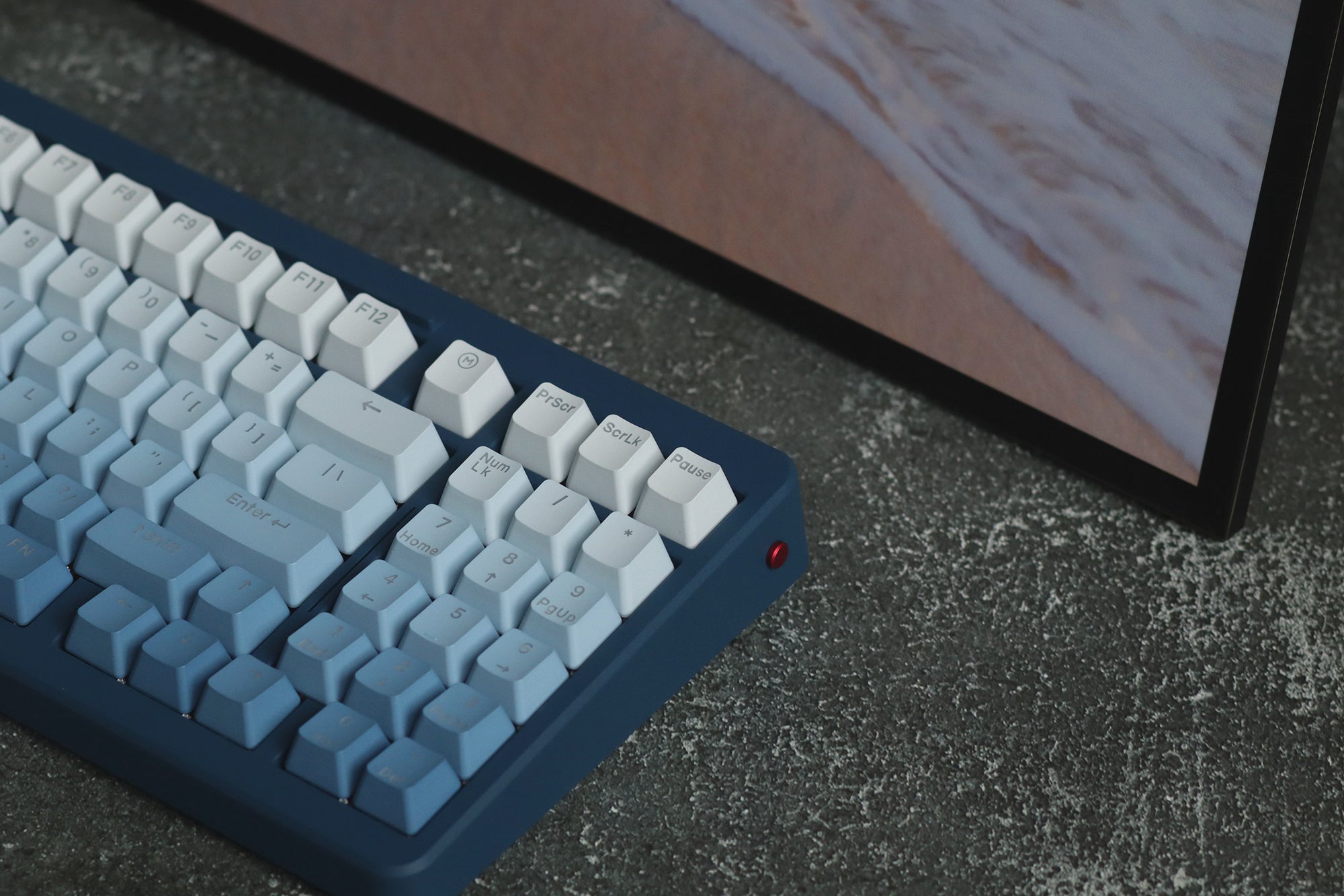 Fog Blue Gradient Backlight Keycaps | joorkey