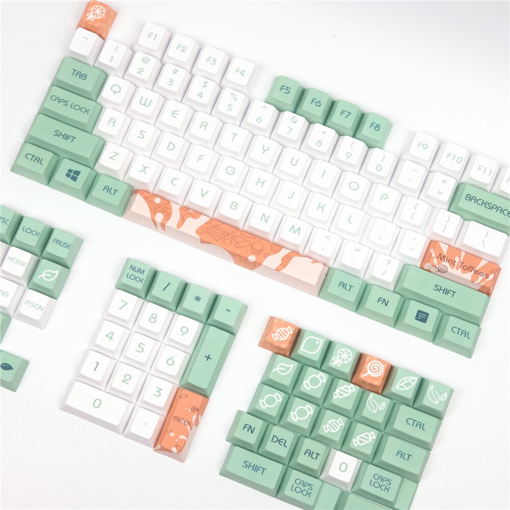 Original Mint Toffee Keycaps Mechanical Keyboard Keycap PBT Key Cap ...